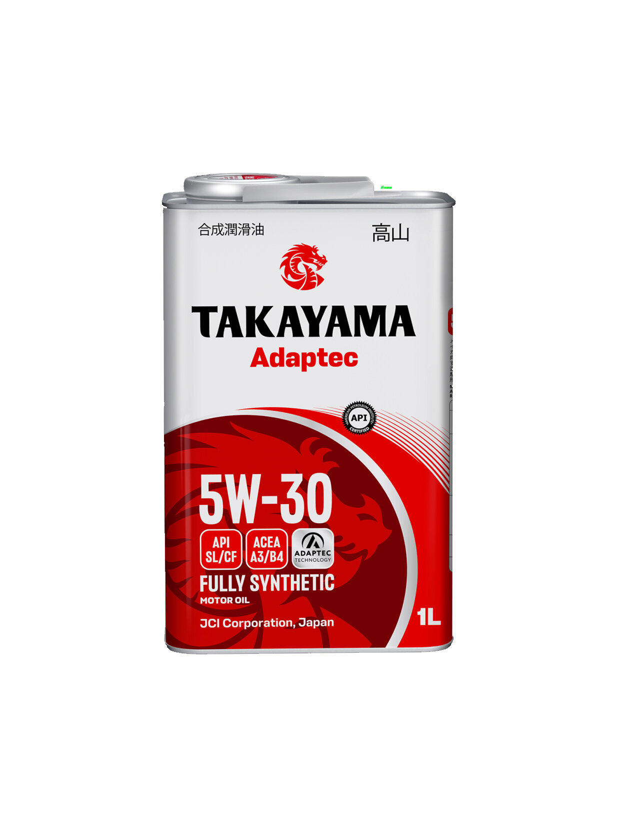 Масло моторное синтетика Takayama A3 Adaptec 5W-30 API SL/CF 1л (6056095)