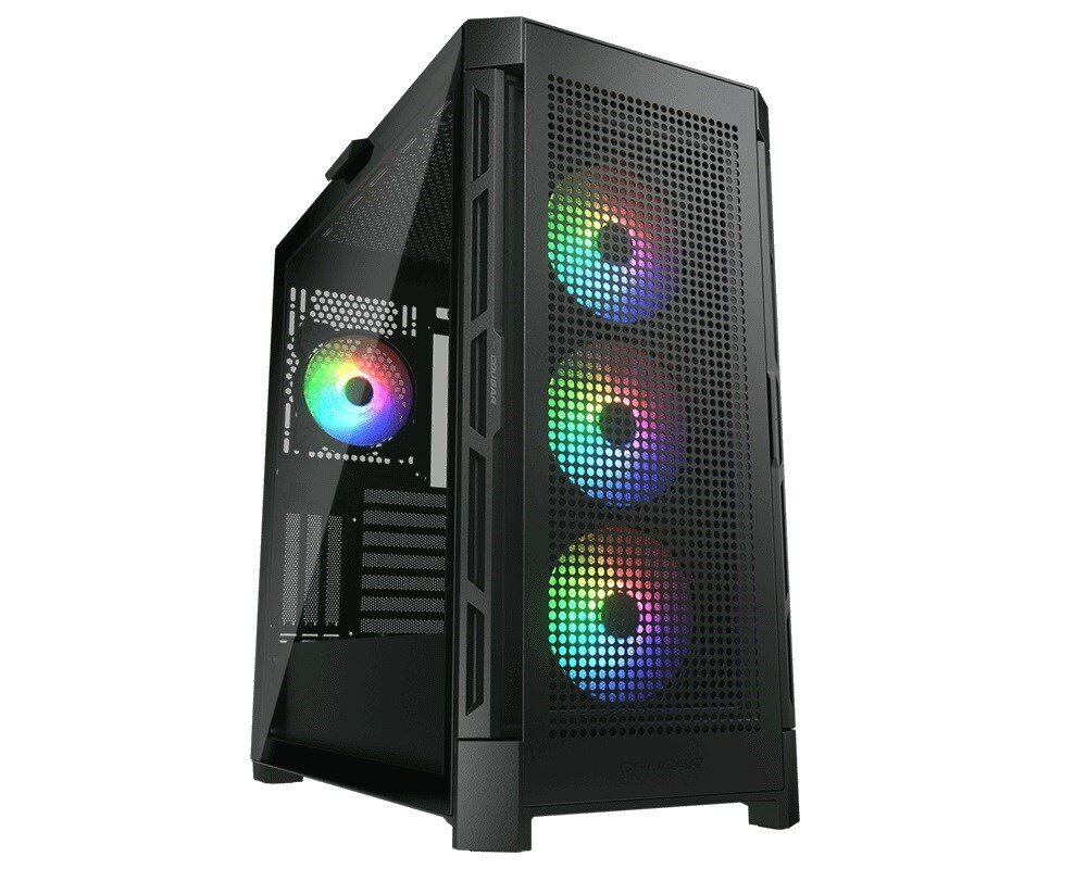 ATX Cougar Airface Pro RGB Black, 4х120mm ARGB Fan