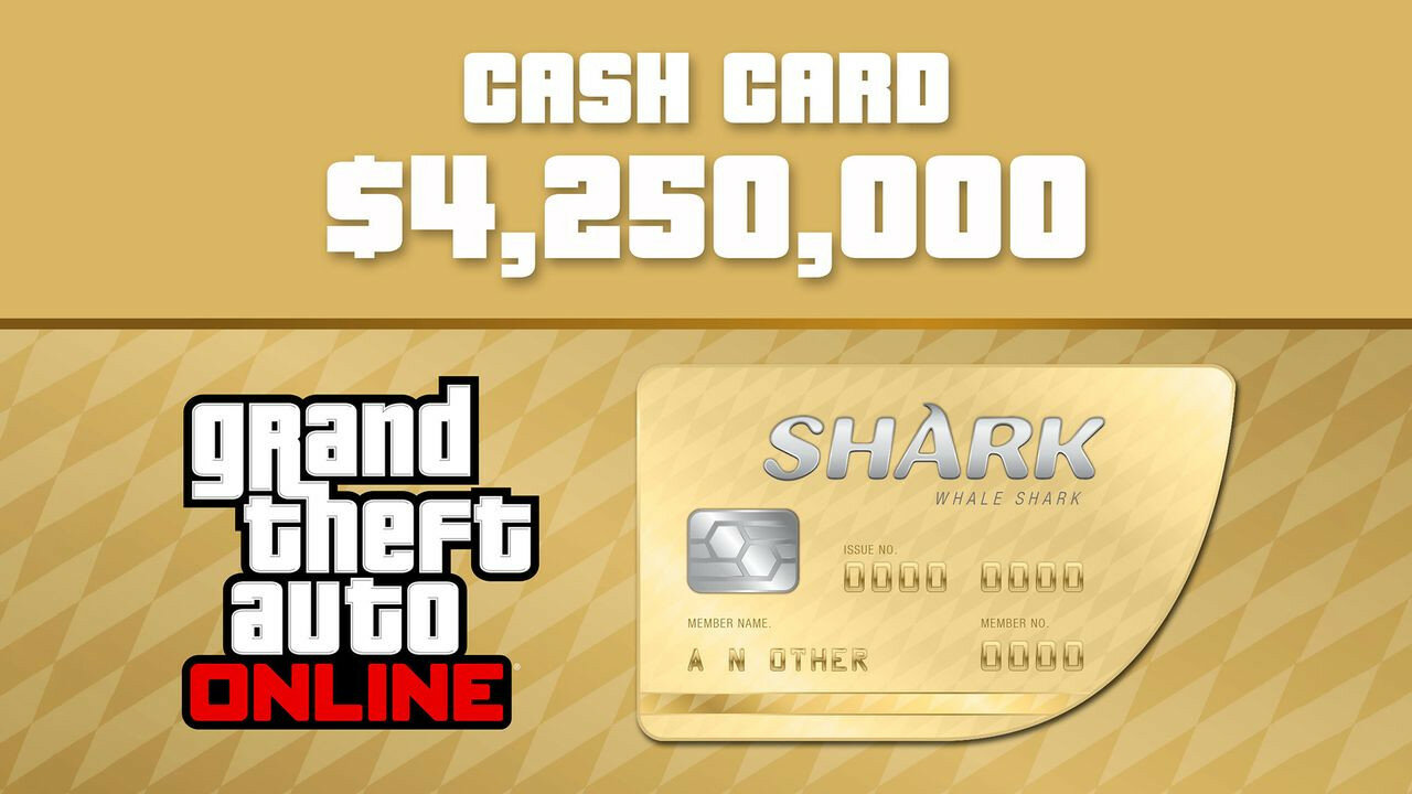 Grand Theft Auto Online - $4,250,000 The Whale Shark Cash Карта XBOX One Ключ