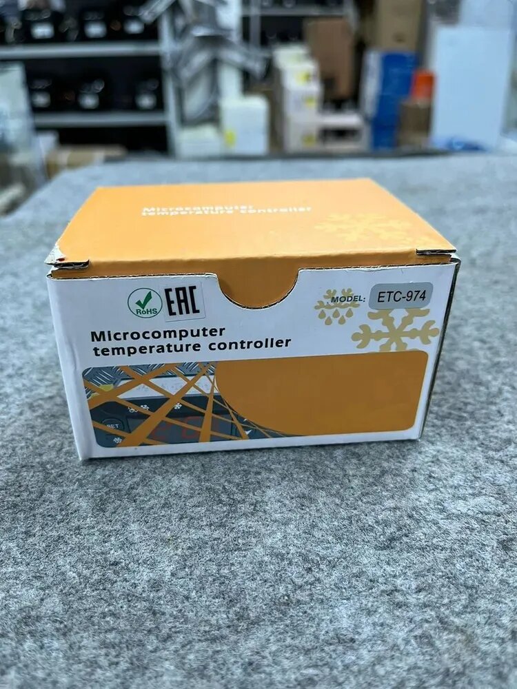 Контроллер Elitech ETC-974, 2 пласт. датчика, для холодильного оборудования, синий