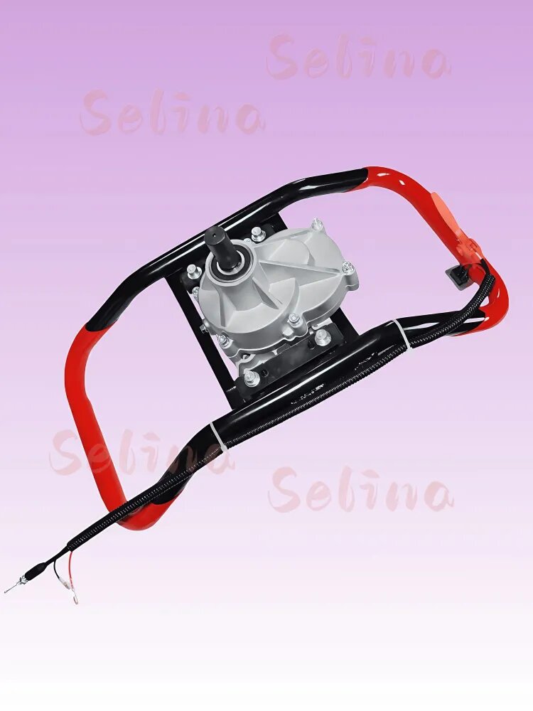 Мотобур без двигателя (усиленный), посадочный бура d-20 мм, двигатель подходит от бензо-триммера 43-52см3