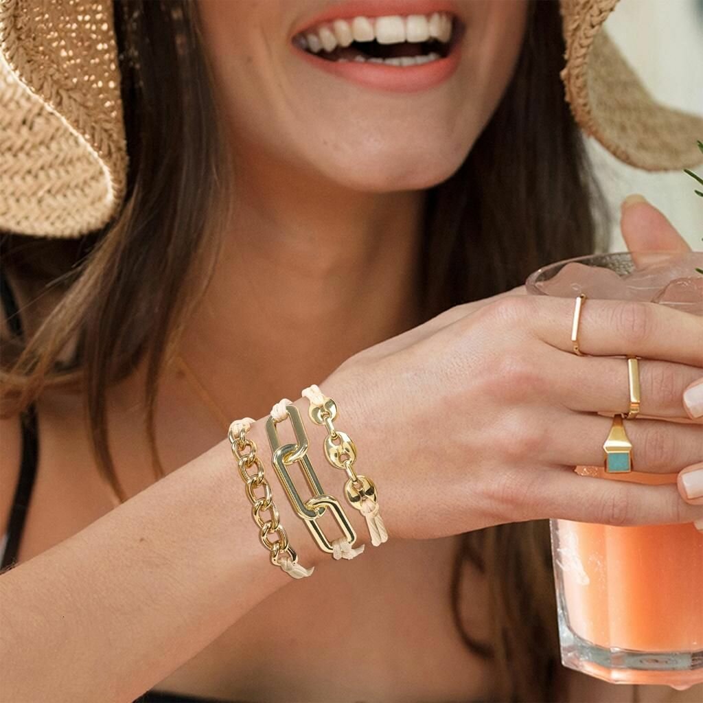 Браслет-резинка для волос, Соответствующие четыре части