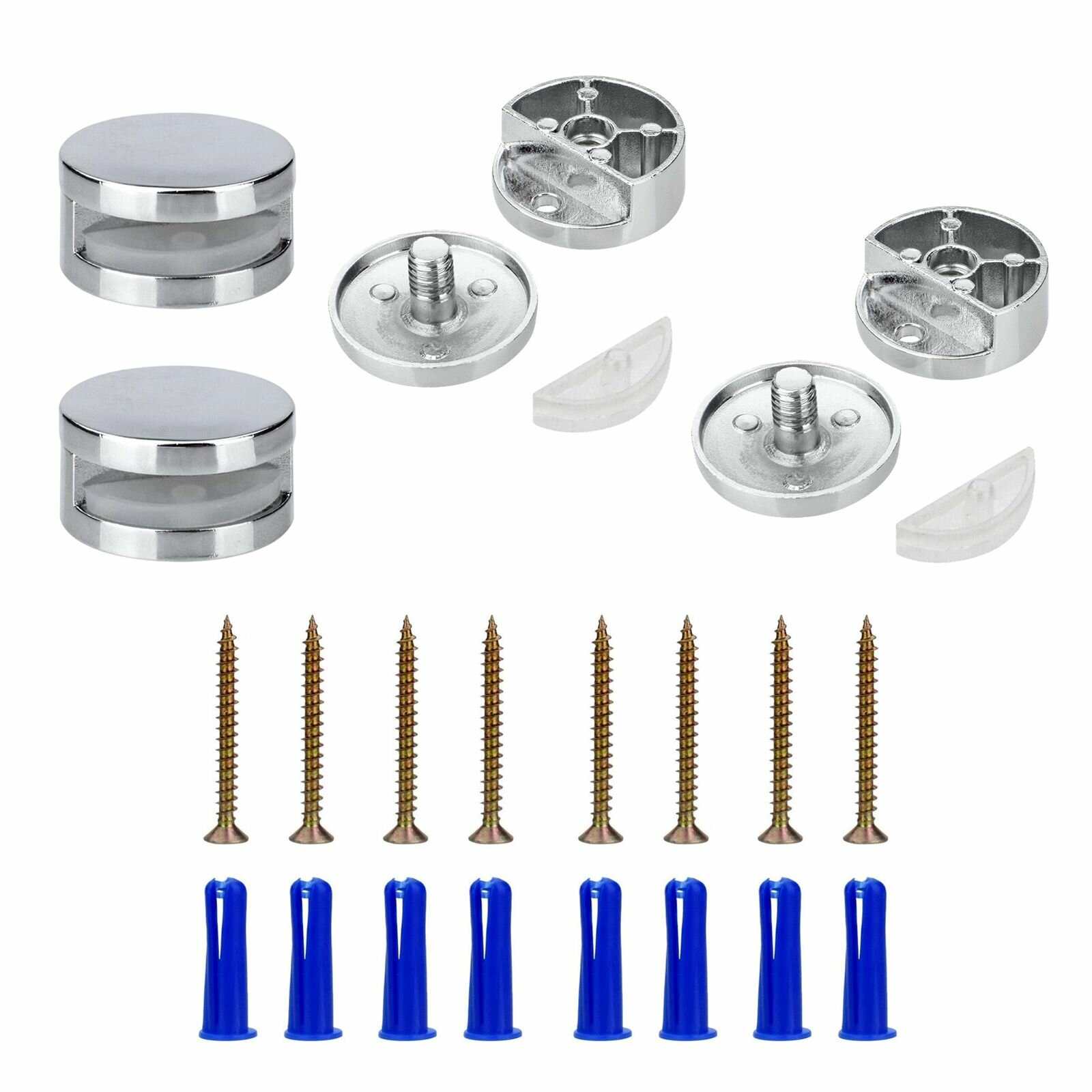 Цинковый зажим для стеклянных полок: фиксирующая фурнитура кронштейн