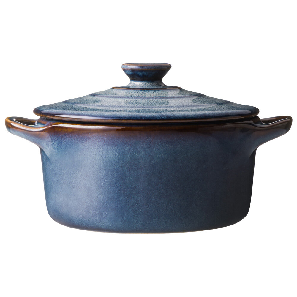 Горшочек для запекания reactive blue 18,5*14,5*6,5/10см 600 мл KSG-780-149