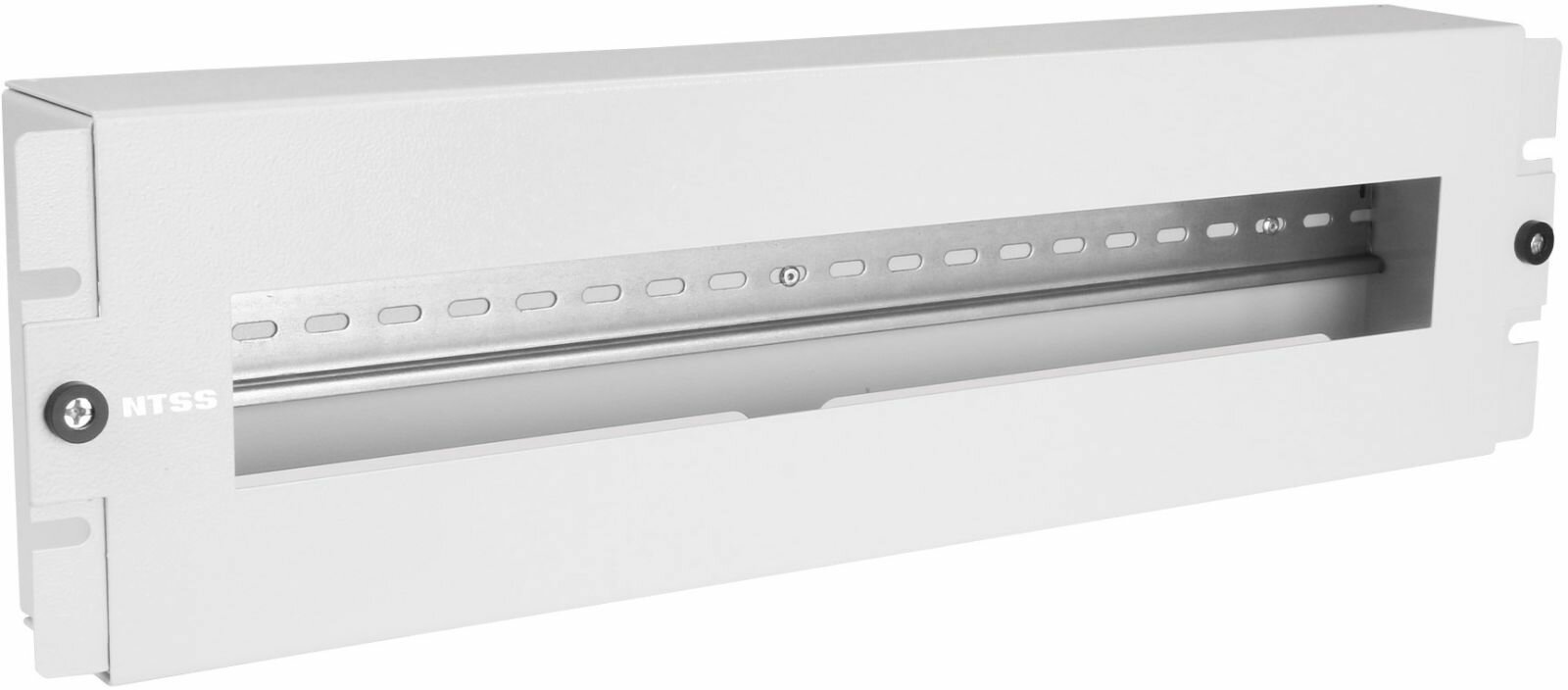 DIN-рейка NTSS с передней крышкой, крепление 19, высота 3U, серая (NTSS-VRU3U)