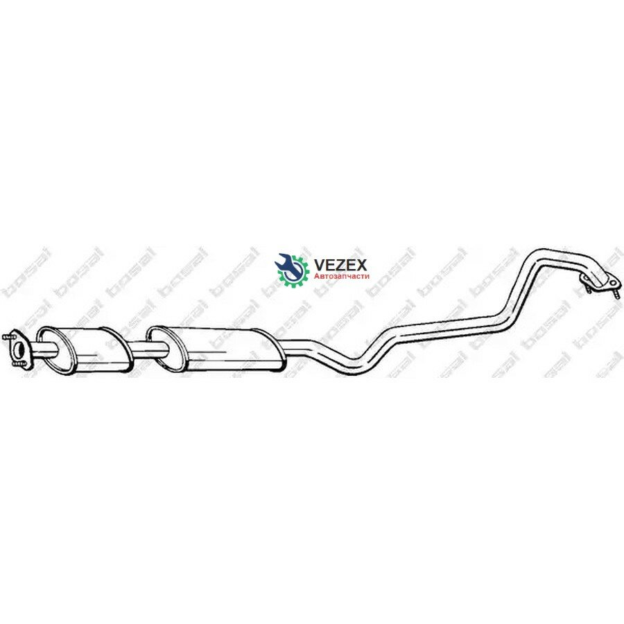 BOSAL 288-389 Глушитель (средняя часть)