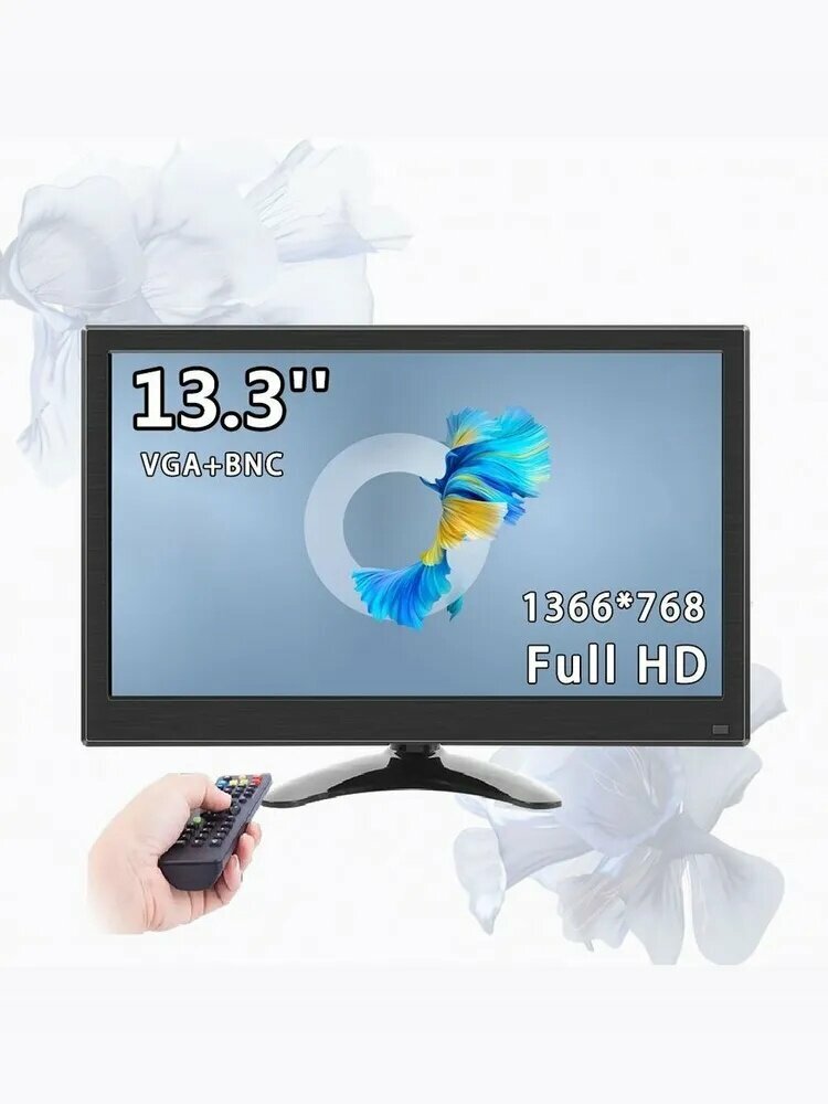 JOHNWILL 13.3" Монитор, черный