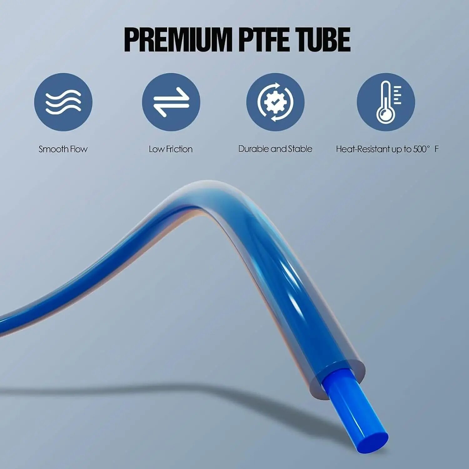 PTFE трубка серая 8м для 3D-принтера — фото 1