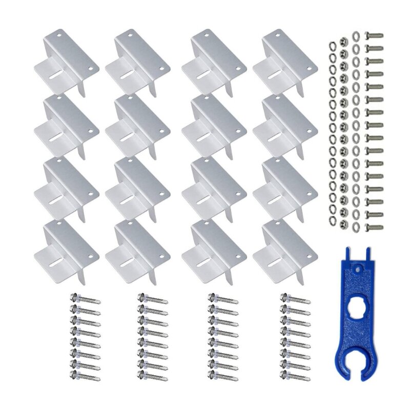 Кронштейн Для Крепления Фотоэлектрической Панели Постоянного Типа Для Сосуда С Тонкой Алюминиевой Смесью, Модифицируемые Вершины, Устойчивые К Окислению.