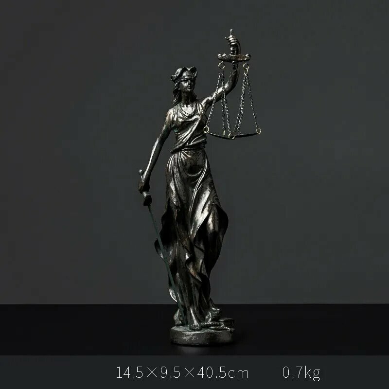 Фигурка декоративная Фигурка Фемиды с весами40.5, высота 40.5 см, длина 9.5 см