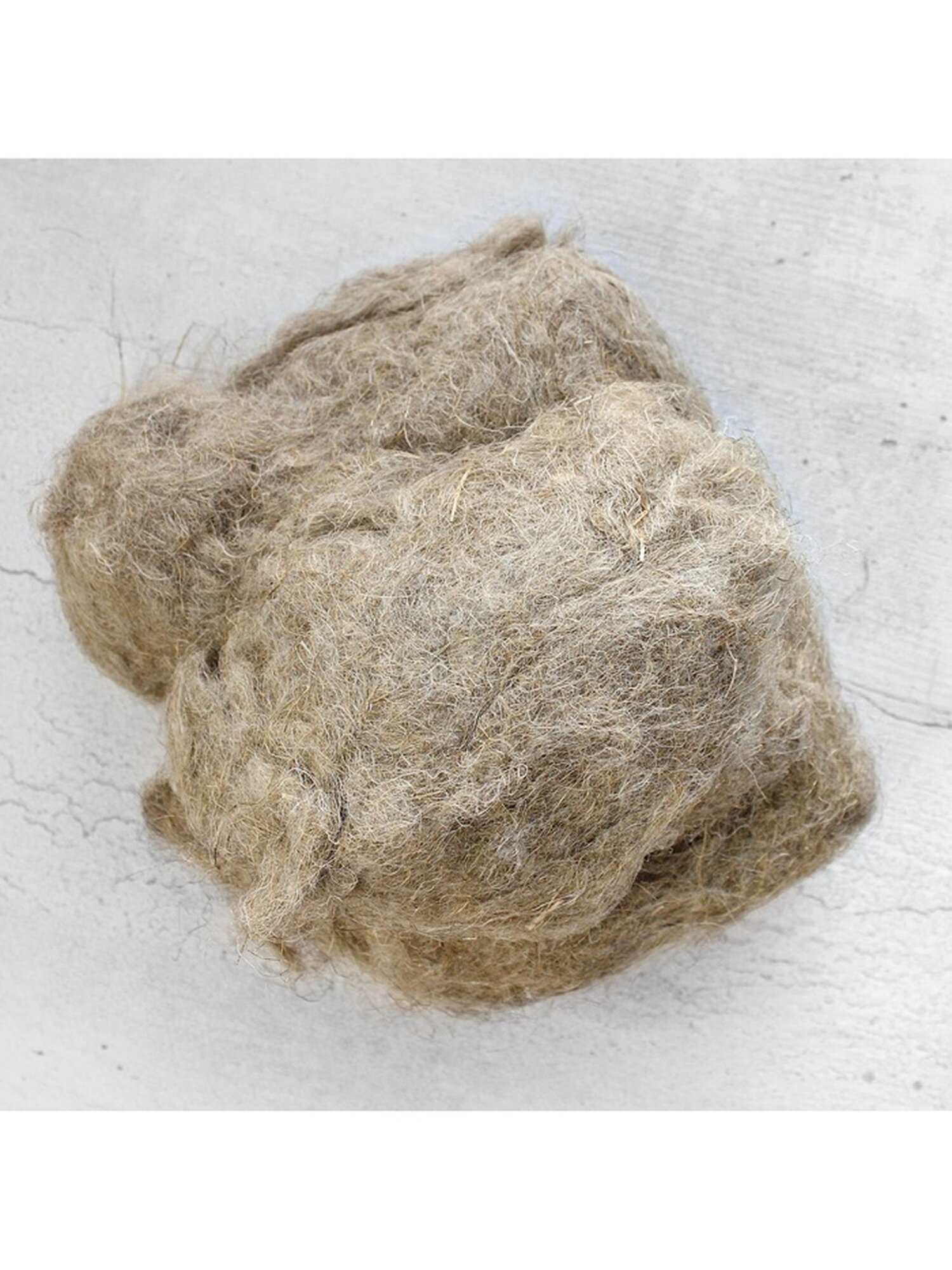 Наполнитель волокно льняное сухое для творчества, вес 100 грамм