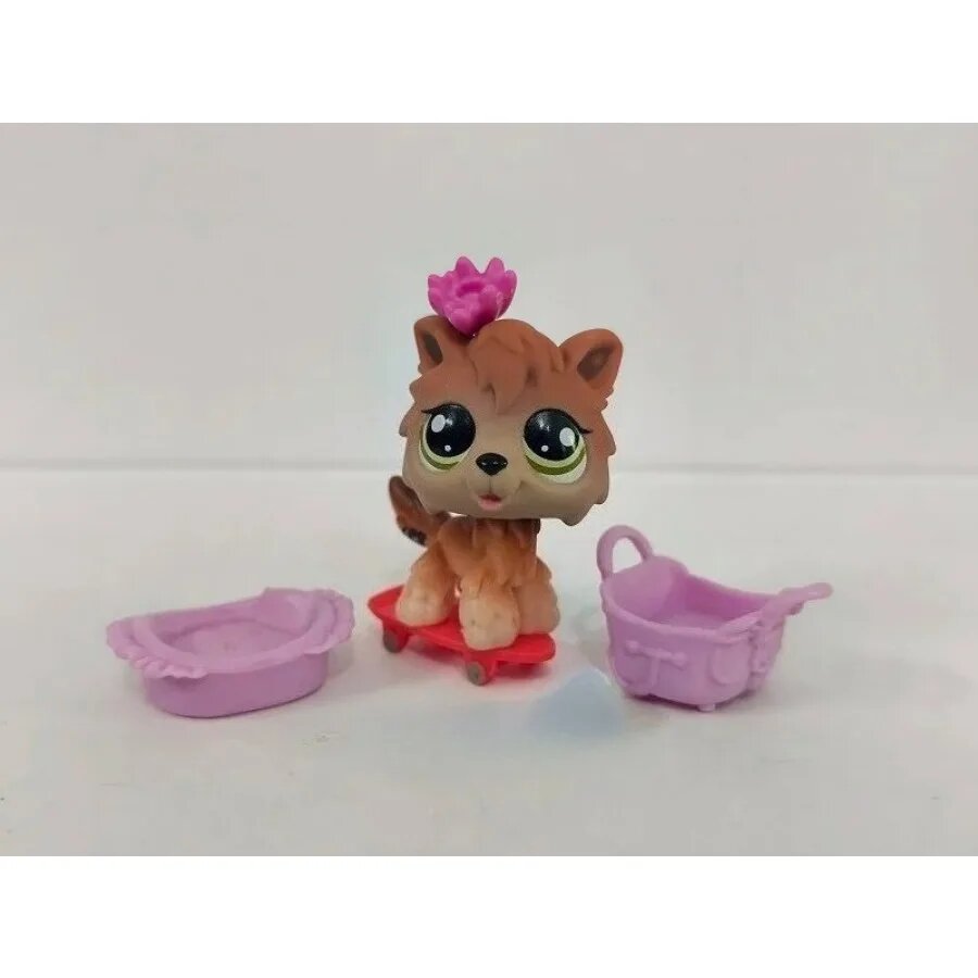 Фигурка LPS Собака из коричневого волка # 2141 Вт/аксессуары Mini Pet Shop игрушка
