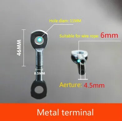 Стальной соединитель HEYAFLY, 6mm, Hole diam: 11mm