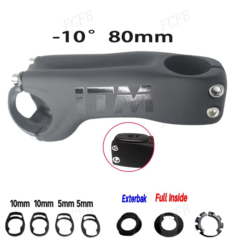 Вынос руля ITM -10° 80mm, черный