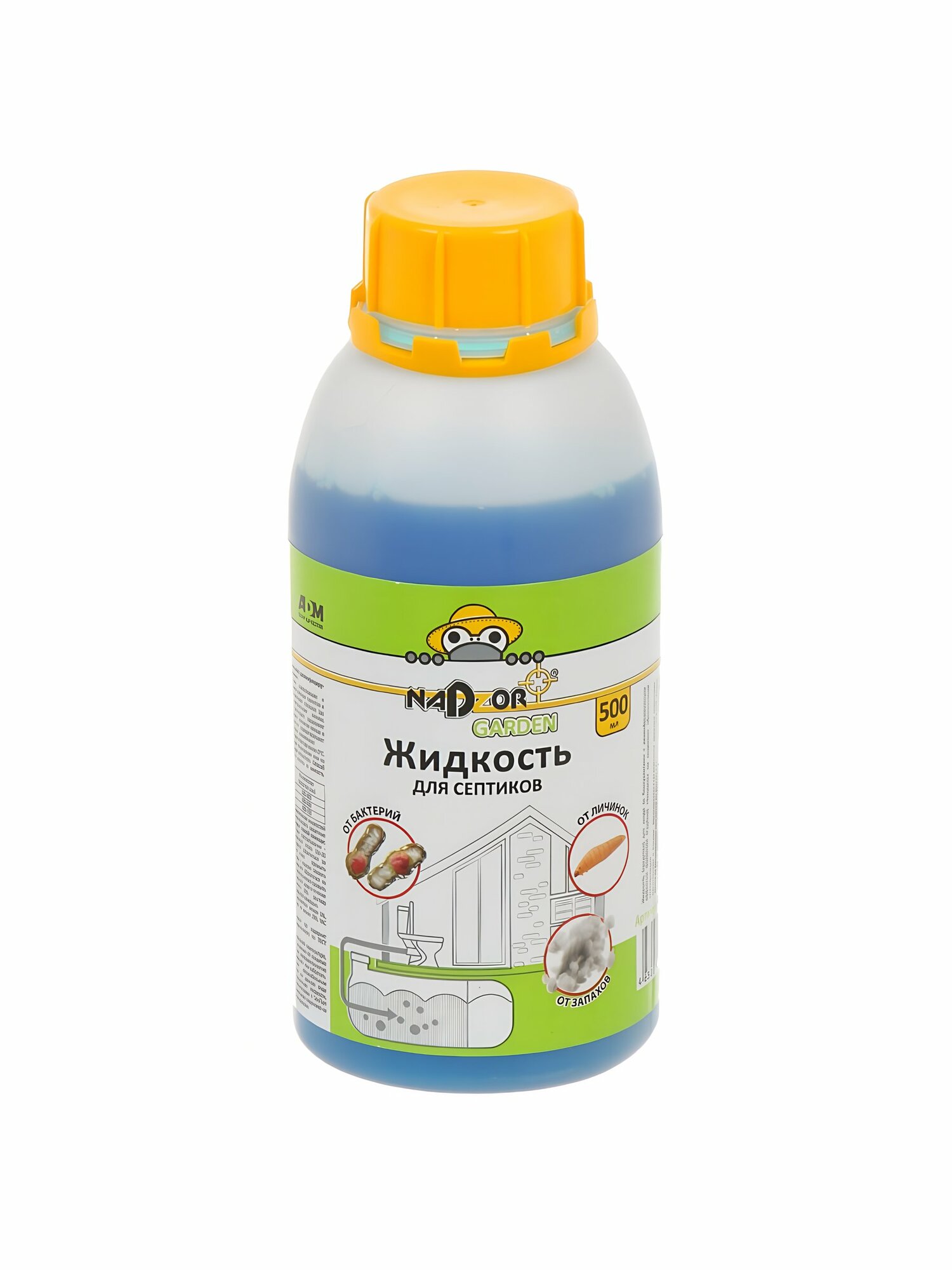 Биосостав для септиков Nadzor Garden 500 мл, концентрат жидкость BIOWC1, средство для биотуалетов и дачных систем