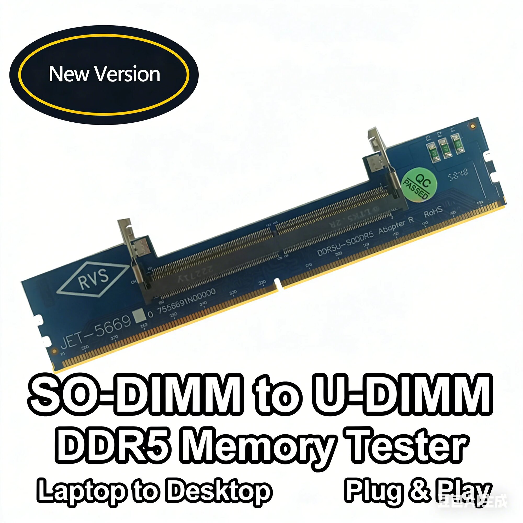 DDR5 SO-DIMM к U-DIMM адаптер — фото 1
