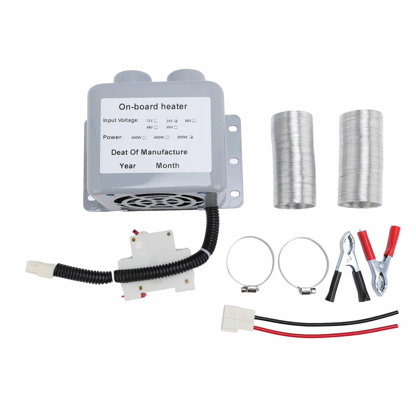 Нагреватель 800W DC24V 2-отв. для удаления инея (Быстрый)