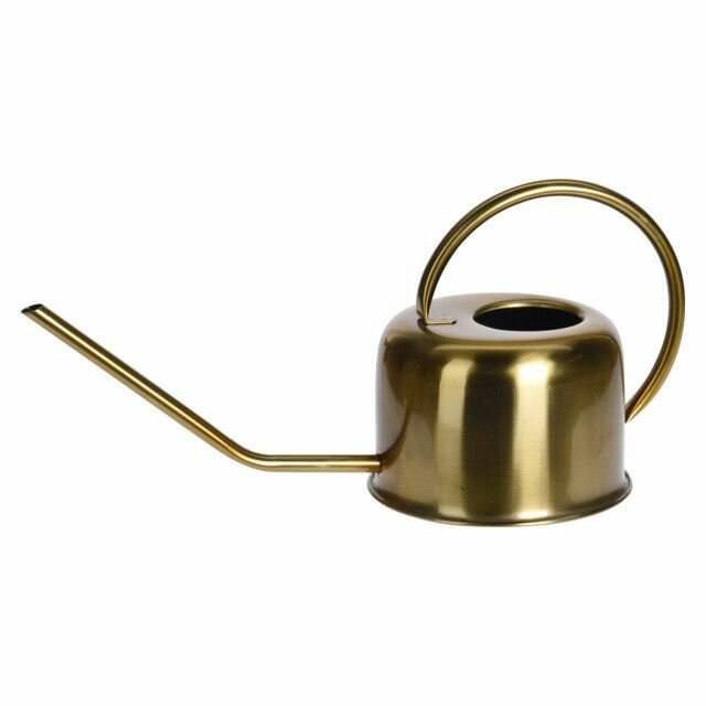 Лейка для комнатных растений KOOPMAN, 1 л, сталь, золотистый цвет