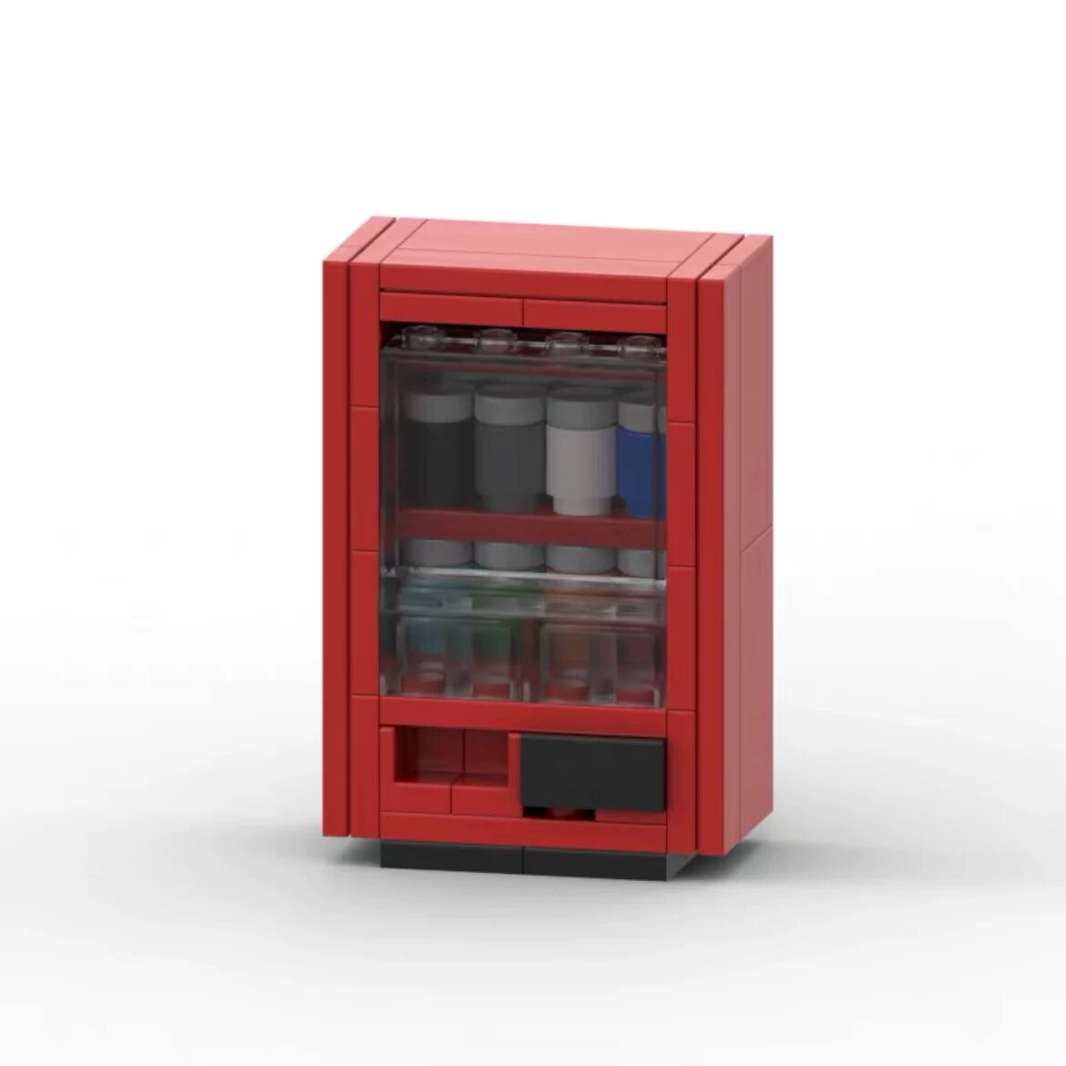 Совместимый с LEGO Автомат B красного цвета, модель для сборки, детская игрушка-набор для мальчиков
