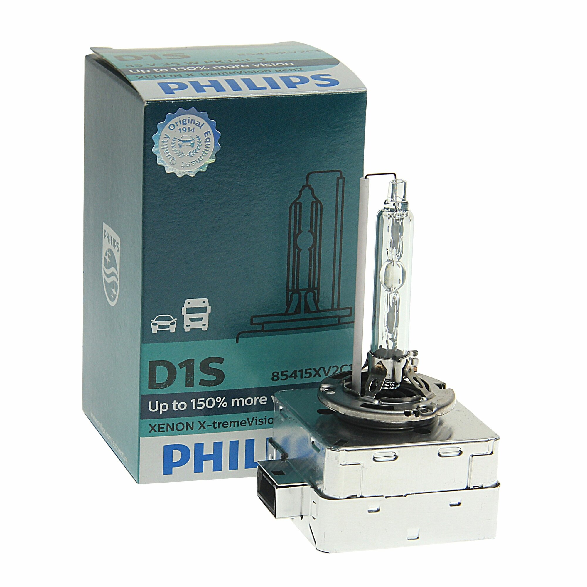 Автолампа D1S 35W PK32d-2+150% Xenon Xtreme Vision 4800K 85V