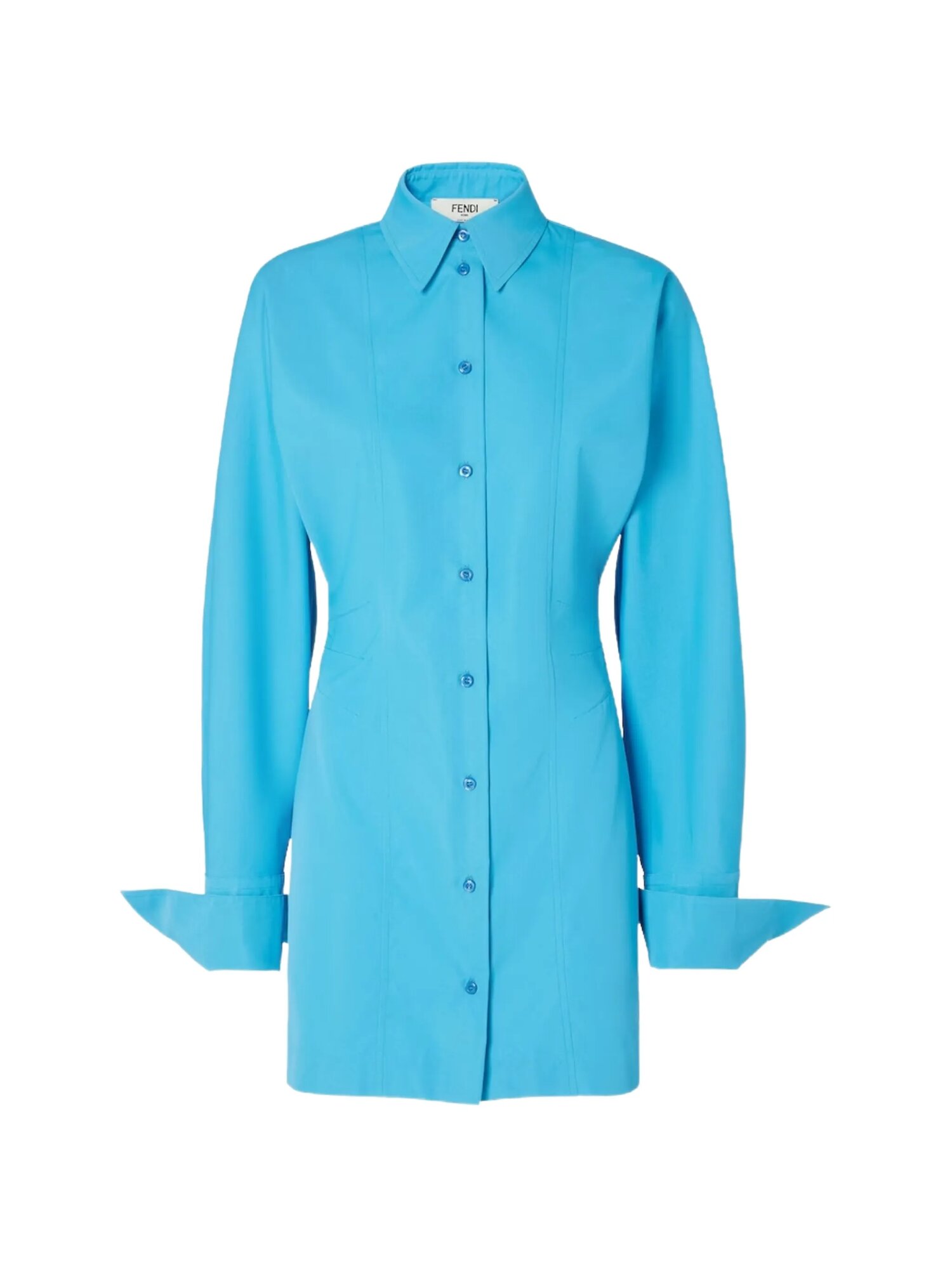 Платье FENDI Buttoned collared dress