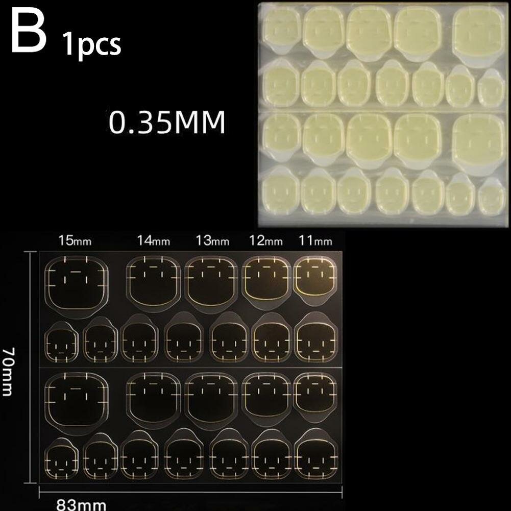 Наклейки-гели для ногтей очень большого размера, двусторонние.