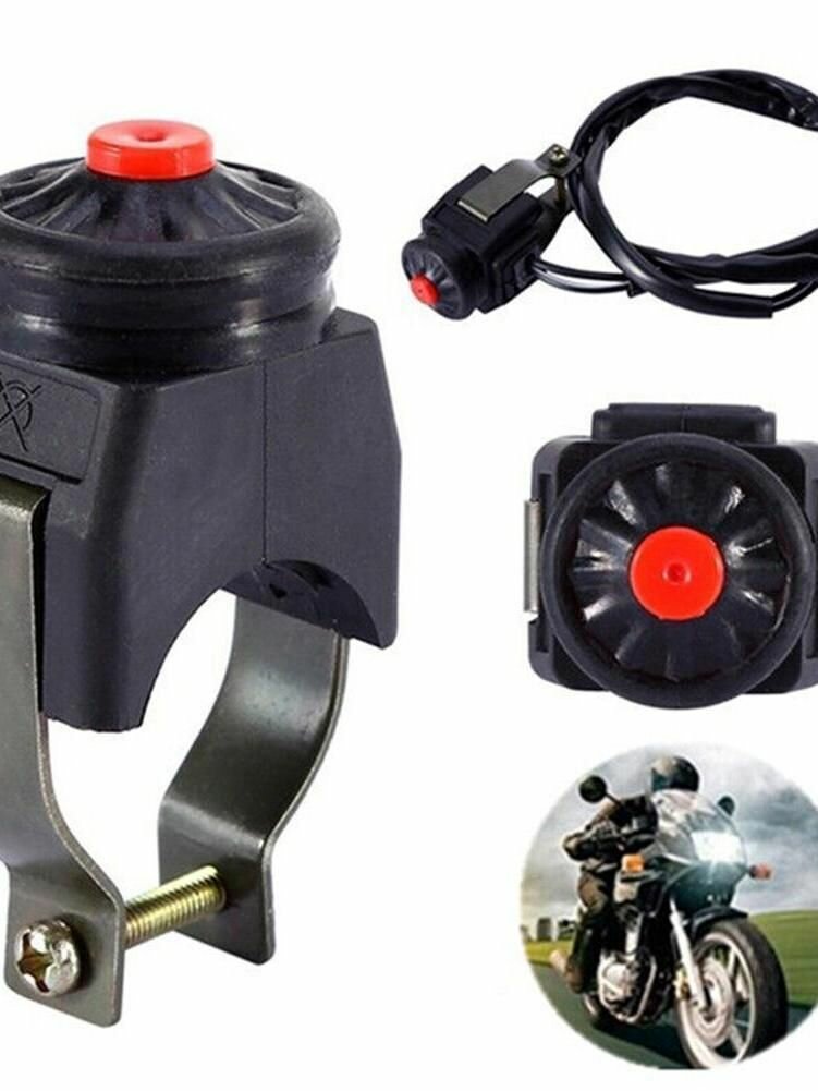 Кнопка-выключатель стоп/старт с красной точкой для руля 22 мм (7/8 дюйма), универсальный для мото, квадро, UTV