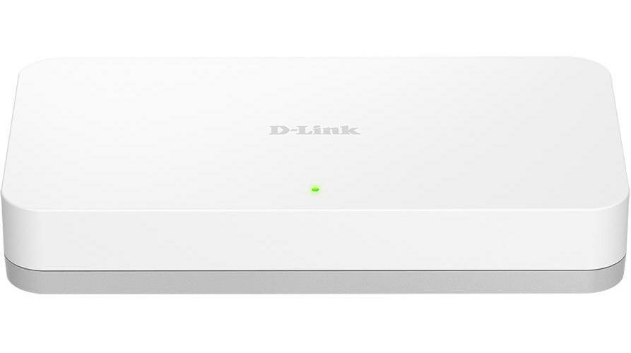 Коммутатор 8-портовый D-Link DGS-1008A/F1A, с 8 портами 10/100/1000Base-T