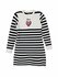 Платье Heart-motif striped dress