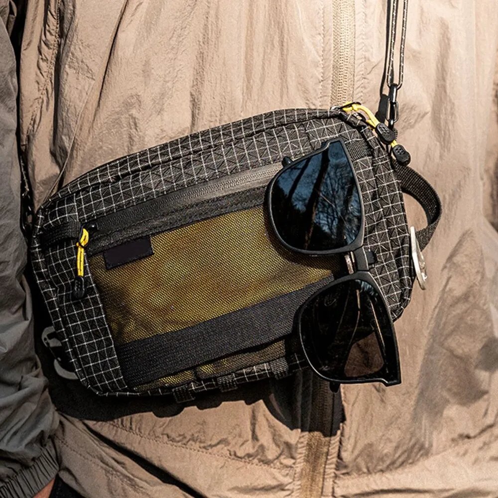 Сумка тактическая, для бега, Черный, белый, тактическая, для бега