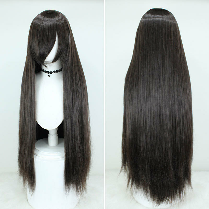 Парик для косплея аниме длинный прямой 100 см пушистый cosplay wig универсальный образ