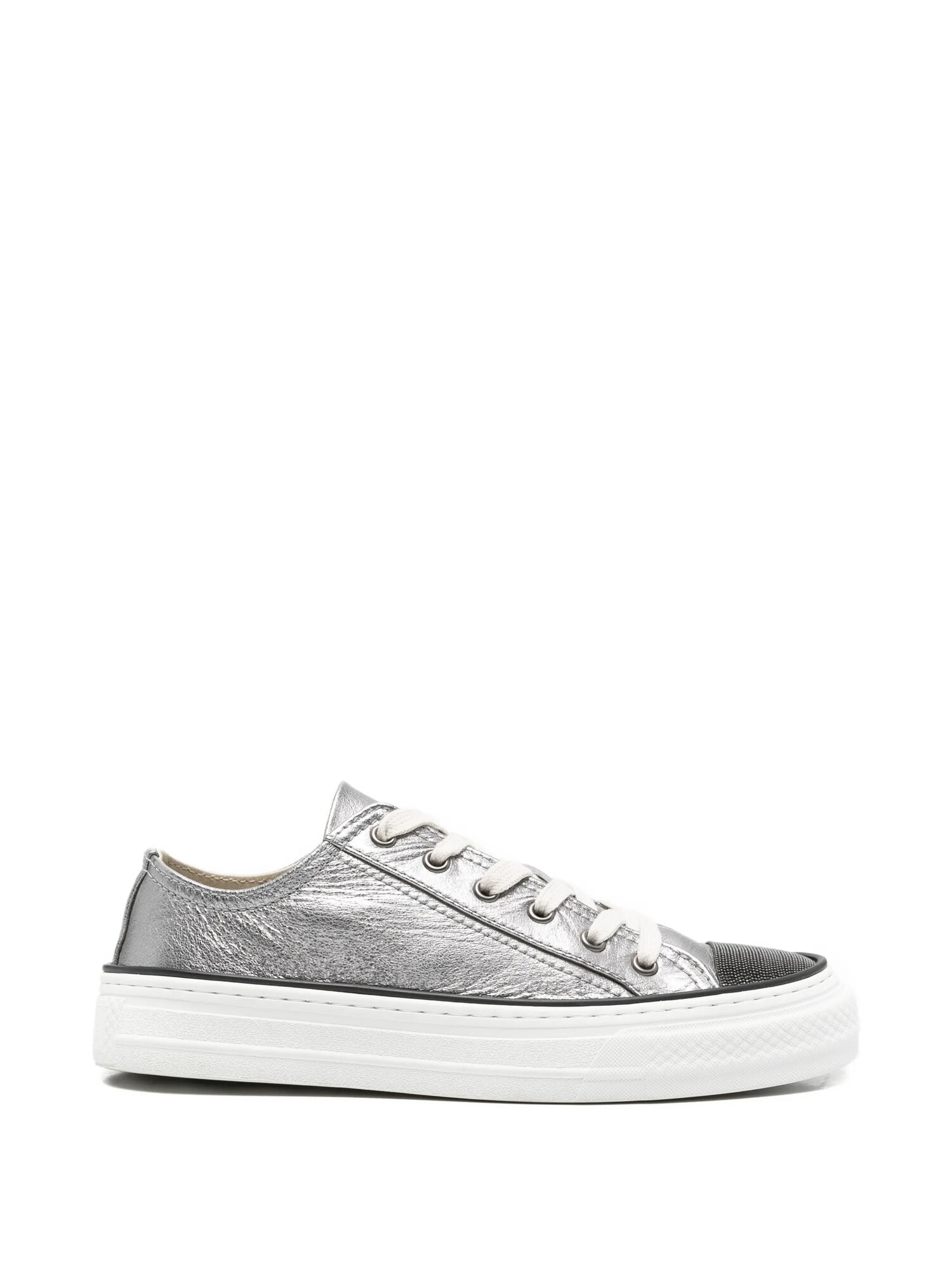 Кроссовки Metallic lace-up sneakers