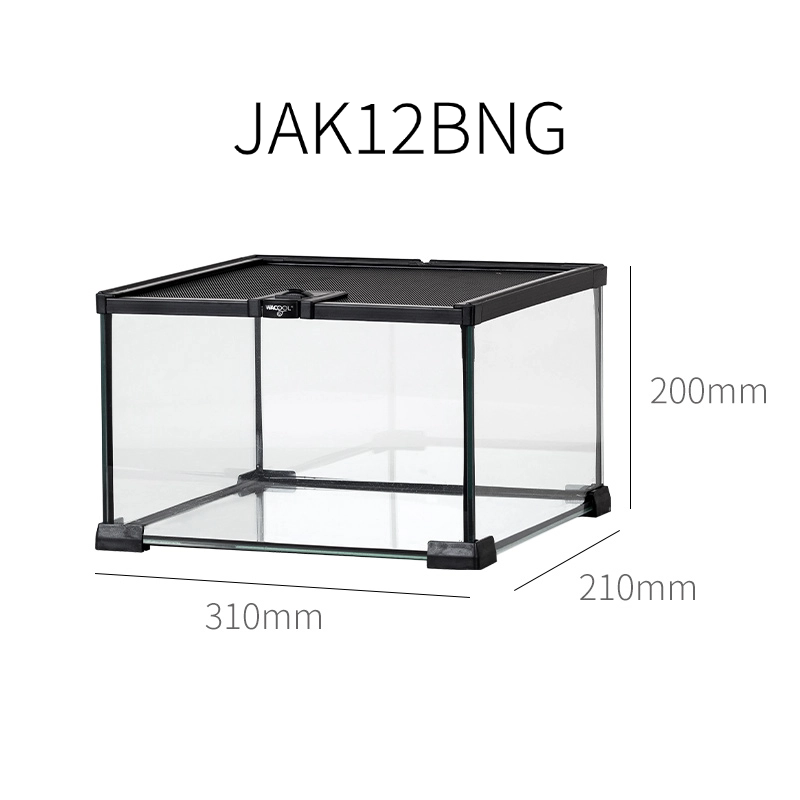 Стеклянный террариум для лягушек и пауков, размеры 31x20x20 см, среда для рептилий