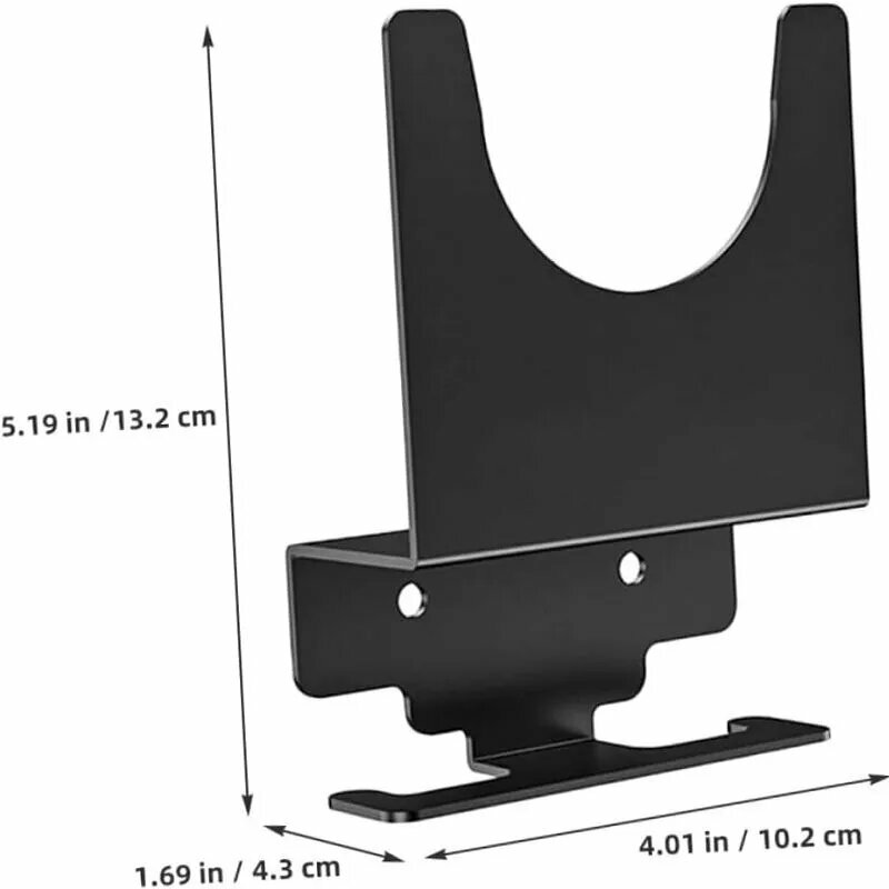 Система хранения инструментов металлическая черная 10x4x7 см, макс. нагрузка 5 кг