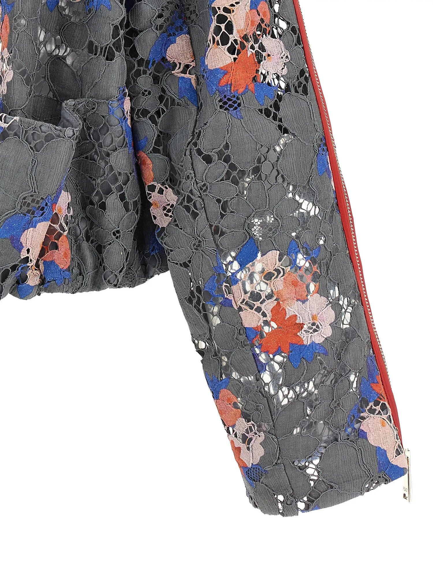 Куртка FENDI Lace jacket, размер 44, grey — фото 1