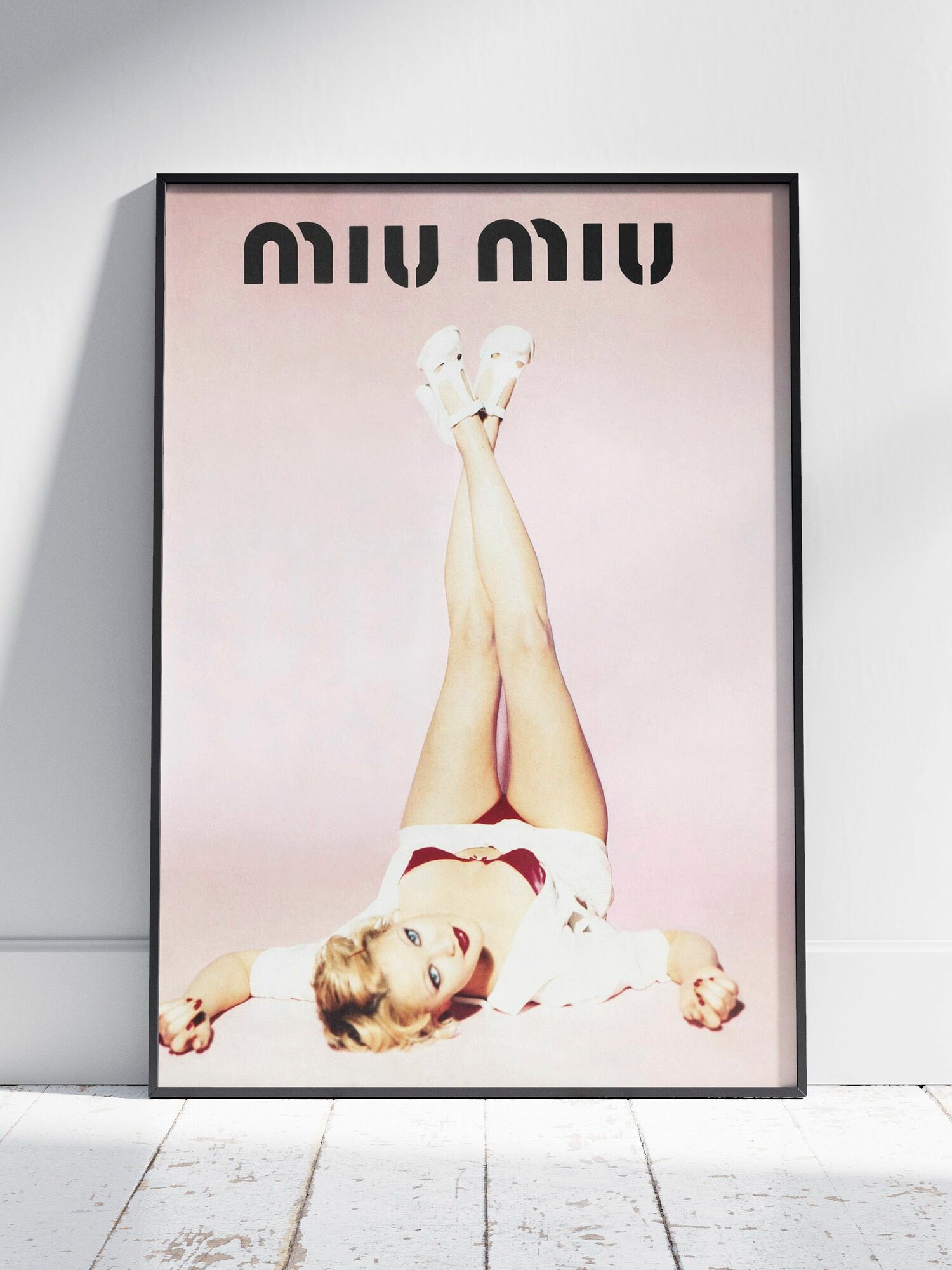 Плакат на стену для интерьера Миу Миу (Miu Miu 2) - Постер по модели, бренду и моде формата A4 (21x30 см)