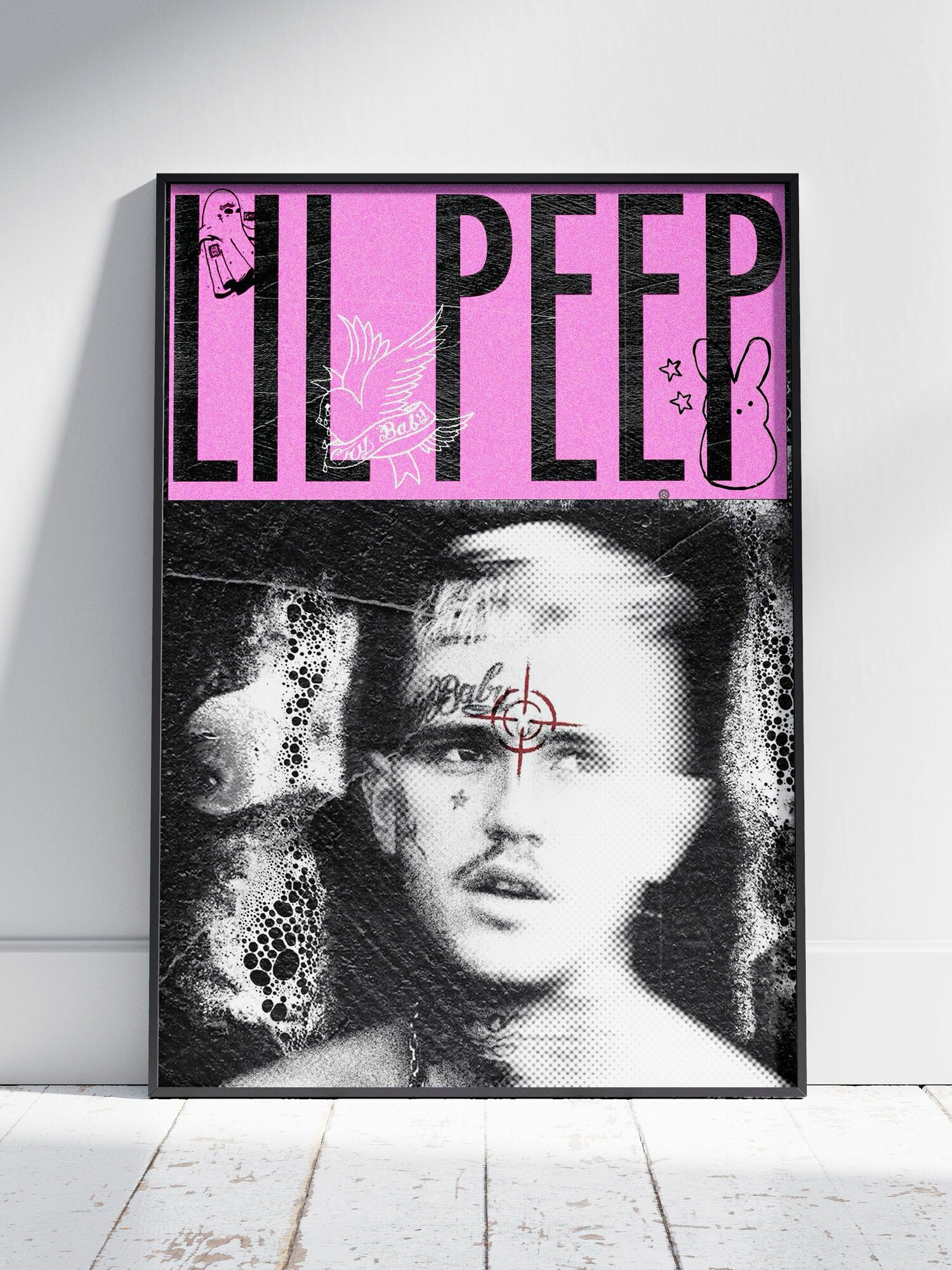 Плакат на стену для интерьера Lil Peep (Лил Пип 94) - Постер по музыке и артисту формата A4 (21x30 см)