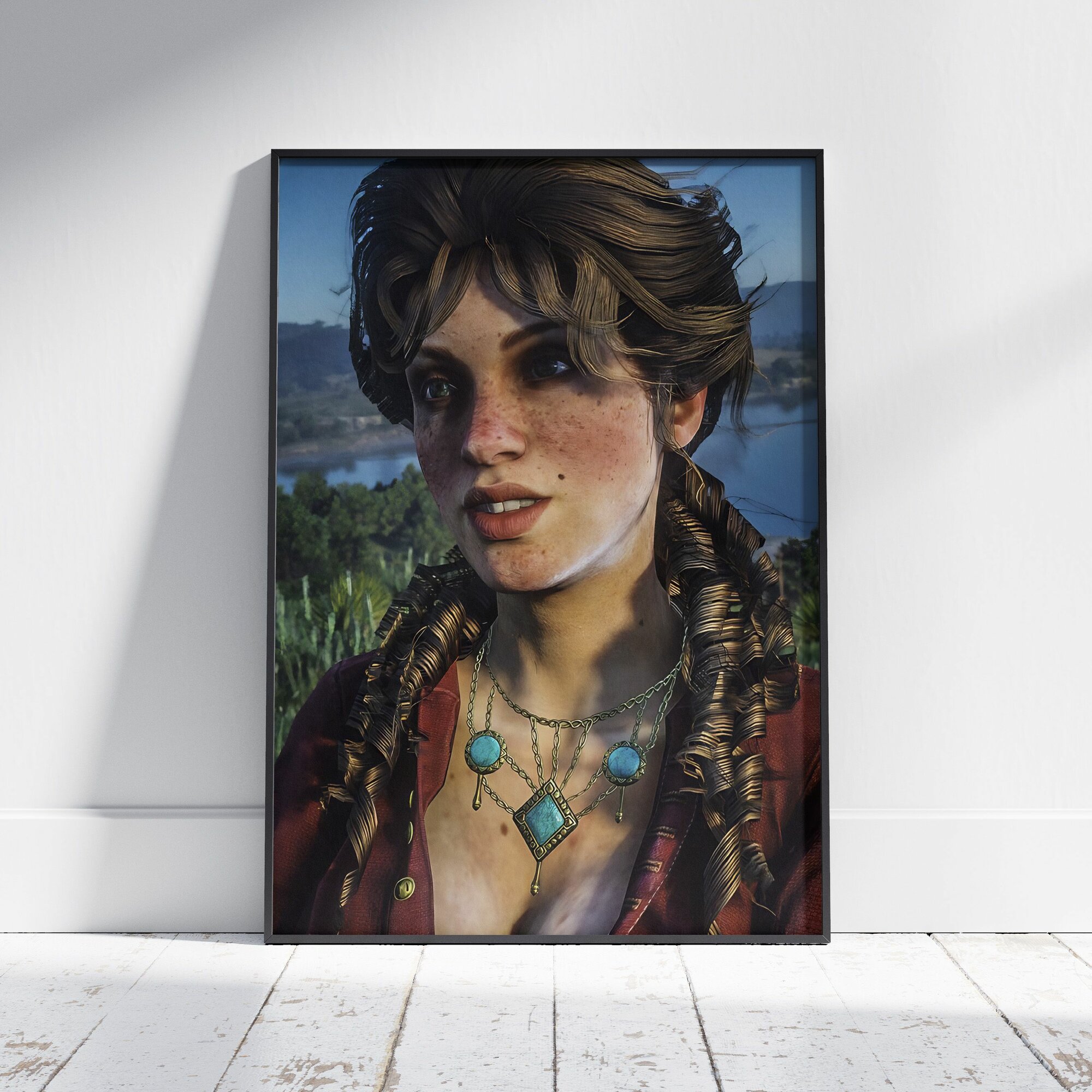 Плакат на стену для интерьера Red Dead Redemption 2 (Мэри Бет 2) - Постер по игре формата А3 (30x42 см)