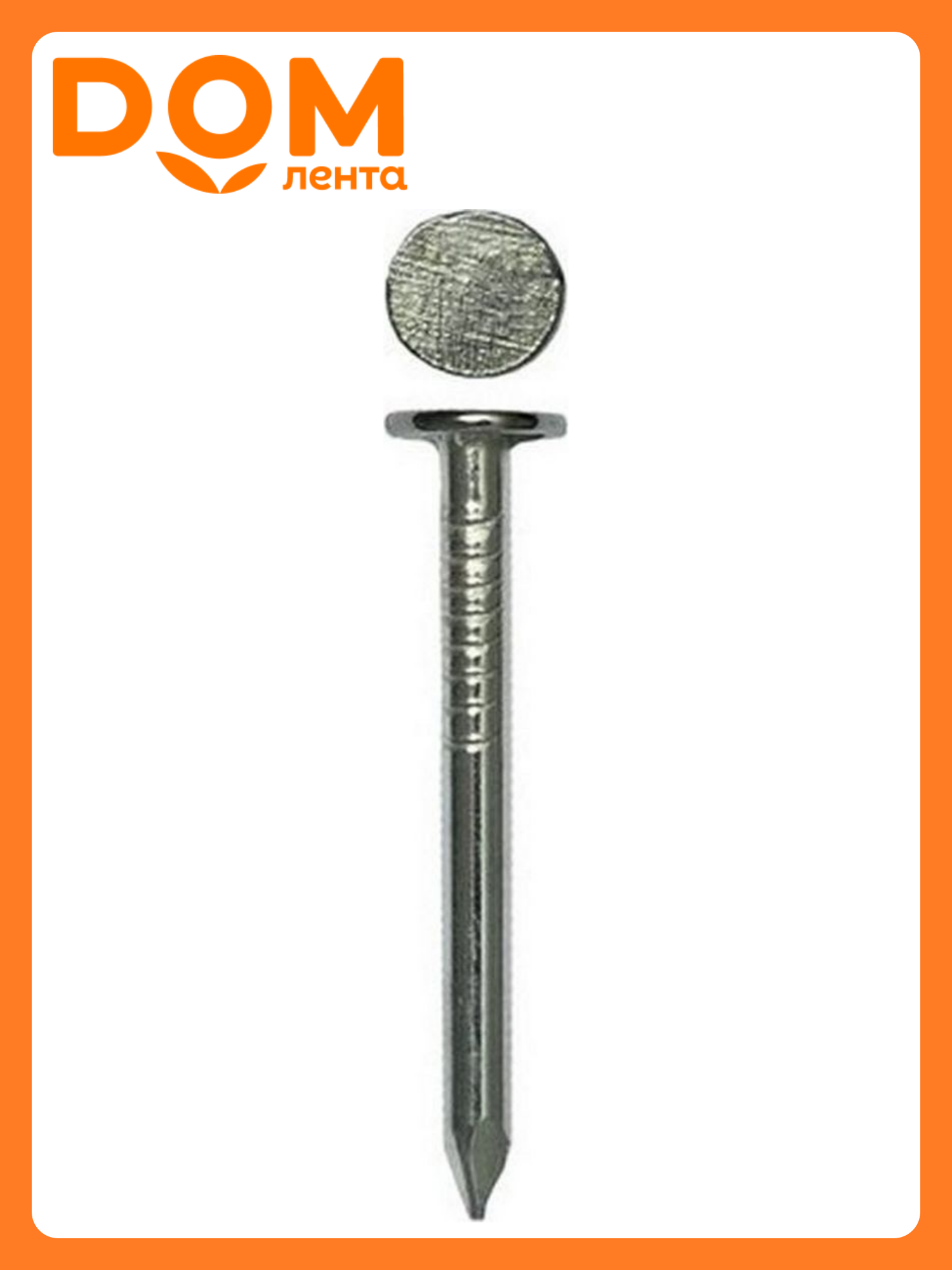 Гвозди кровельные, толевые, 2,5x40 мм, цинковое покрытие, 0,25 кг