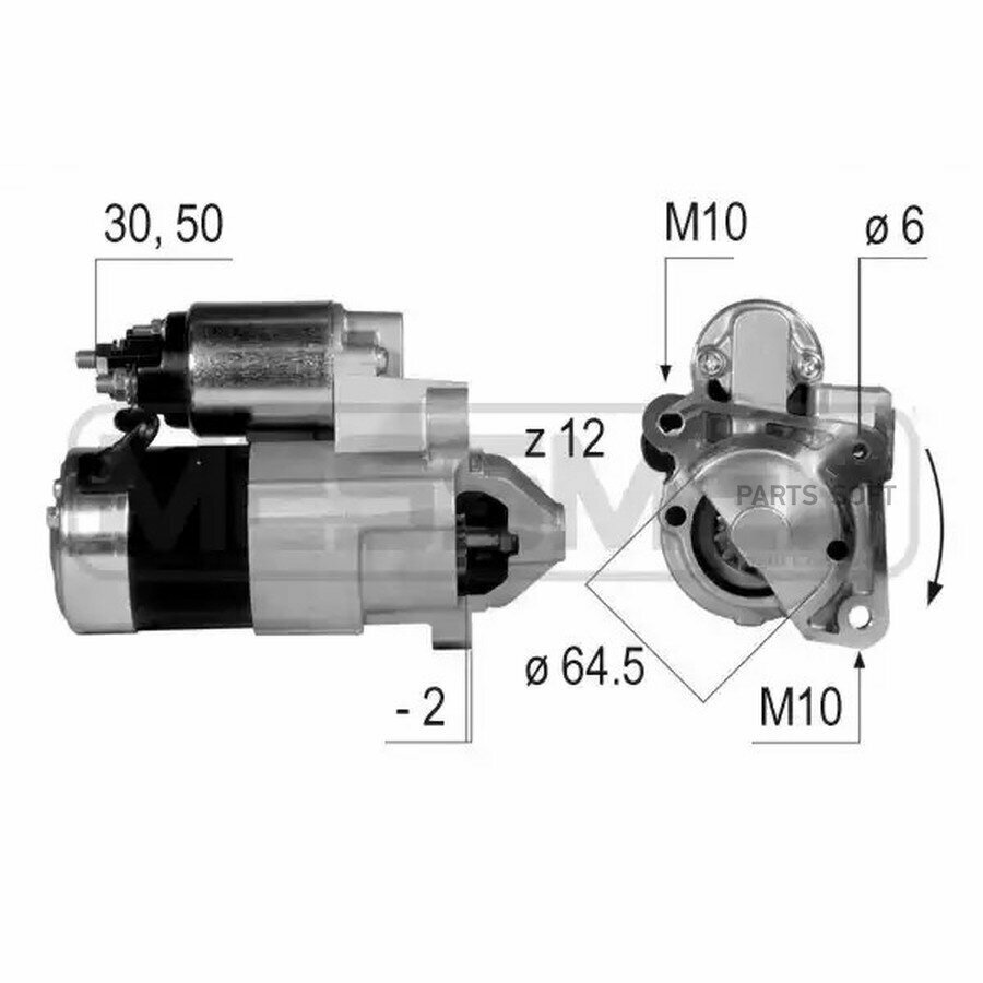 Стартер от официального дистрибьютора, MESSMER, артикул 220039