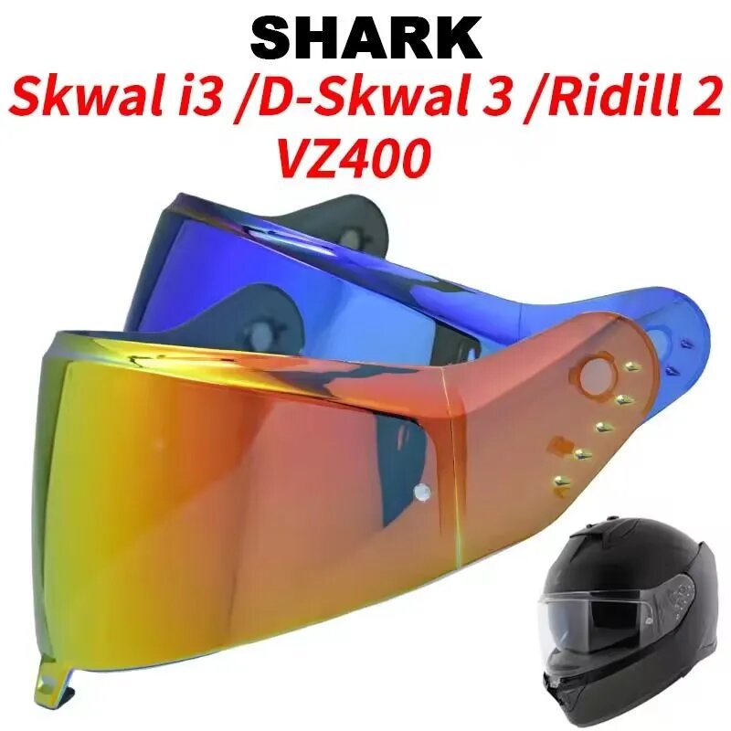 Запчасти для мотошлема SHARK Skwal i3, D-Skwal 3, Ridill 2, VZ400, красный визор из поликарбоната