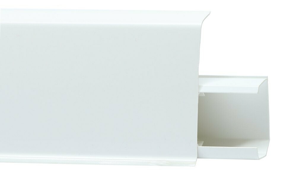 Плинтус пластиковый Winart Tera 72 мм Белый матовый 700, 1 шт.