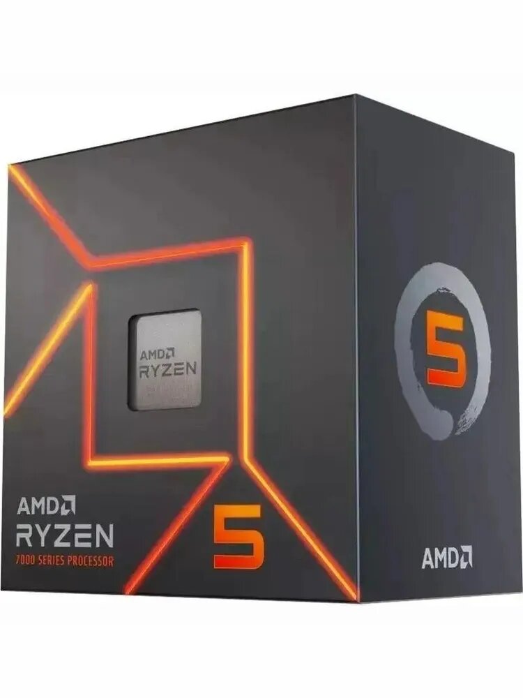 Процессор AMD Ryzen 5 7500f AM5 6 x 3700 MHz , BOX c куллером, без видеоядра