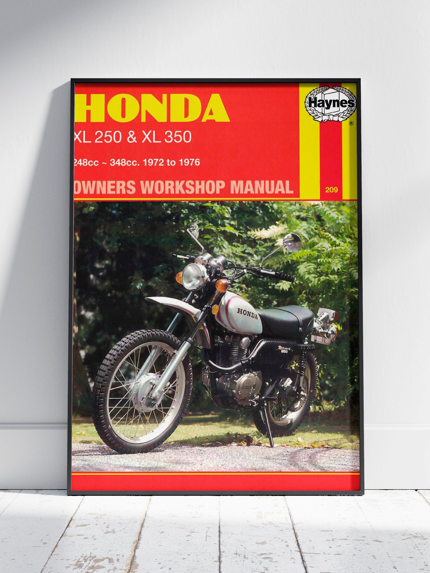 Плакат на стену для интерьера Авто и Мото (Хонда XL250 - Honda XL250) - Постер по транспорту формата A3 (30x42 см)