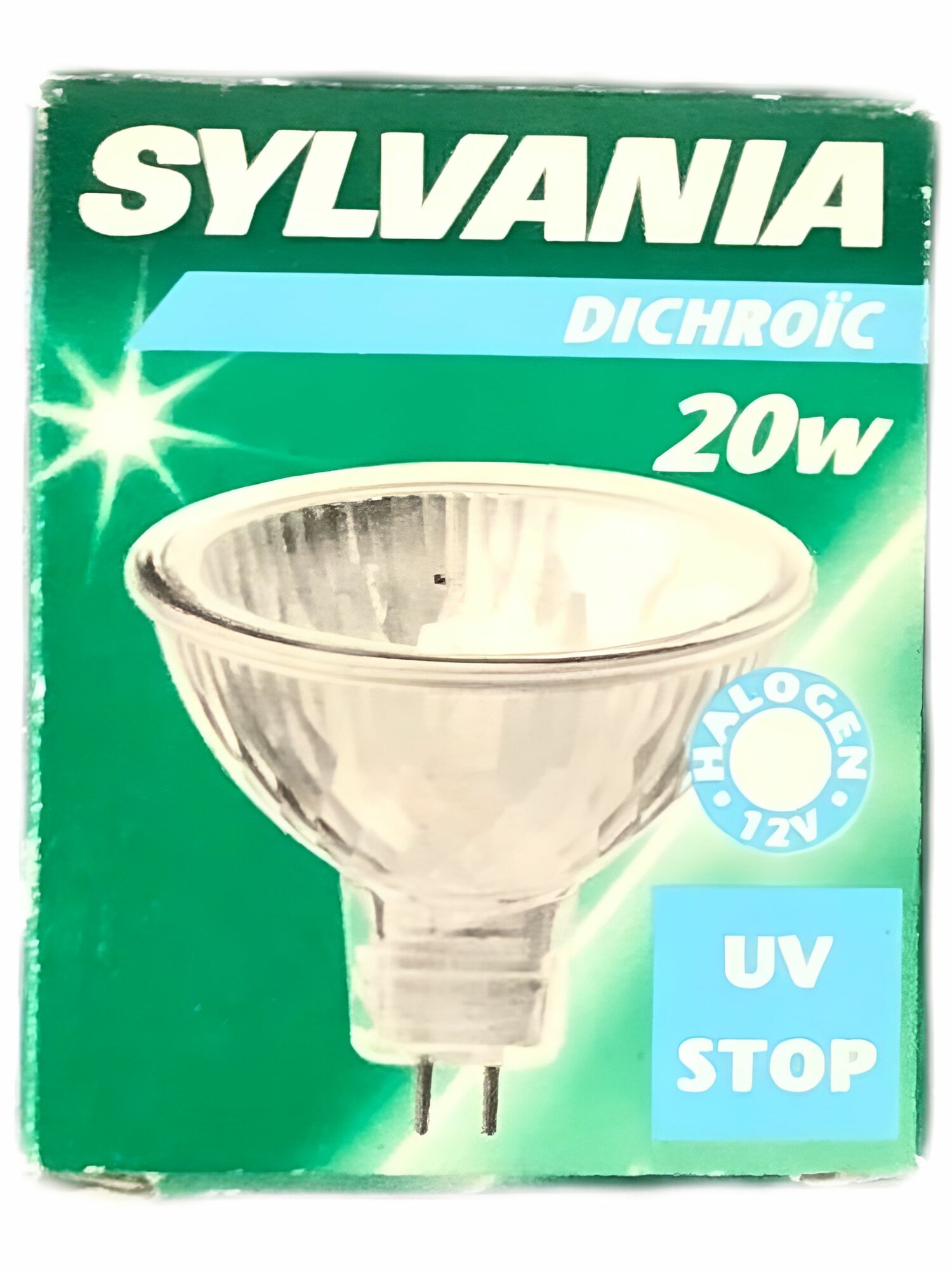 Лампа Sylvania GU5,3 12V 20W галоген теплый свет.