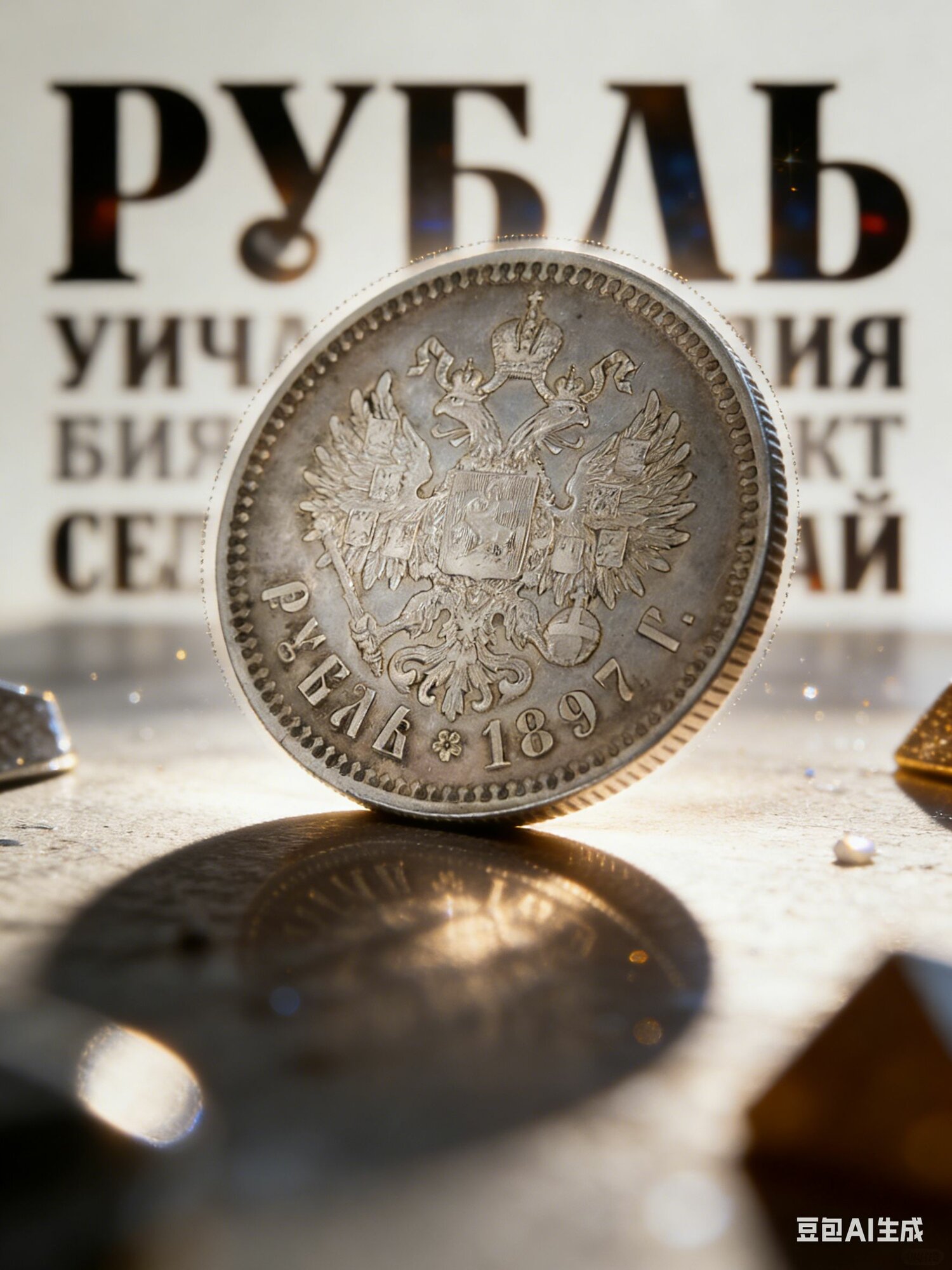 GEALFIS 1 рубль 1897 г. Николай II, Брюссельский монетный двор , состояние XF царский рубль коллекционная монета