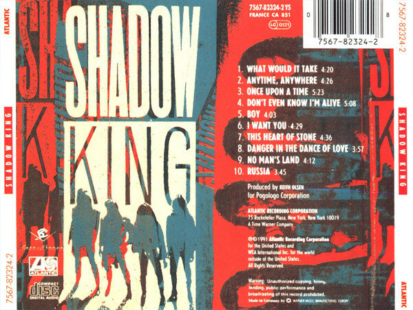 SHADOW KING - "Shadow King", 1991, 12-page, CD-Аудио — фото 1