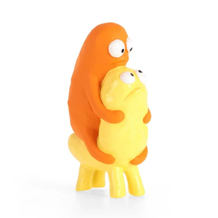 Qmonster Резиновая игрушка для собак Форма Верховая лошадь 14x8 см Надежная безопасная игрушка для собак