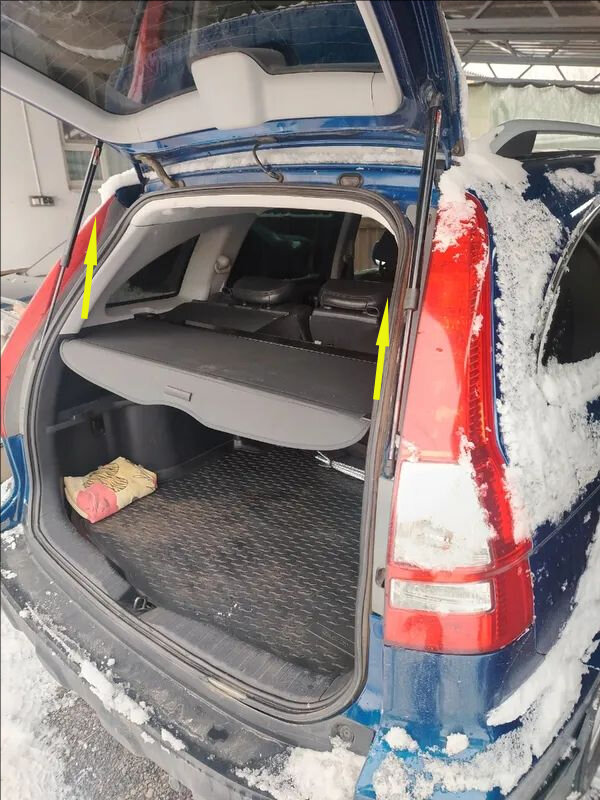 Газовые упоры задней двери багажника для Honda CR-V III 3rd (RE1-RE5, RE7) 2006-2011 "Амортизаторы" 626MM Хонда CR-V 2 шт Автозапчасти