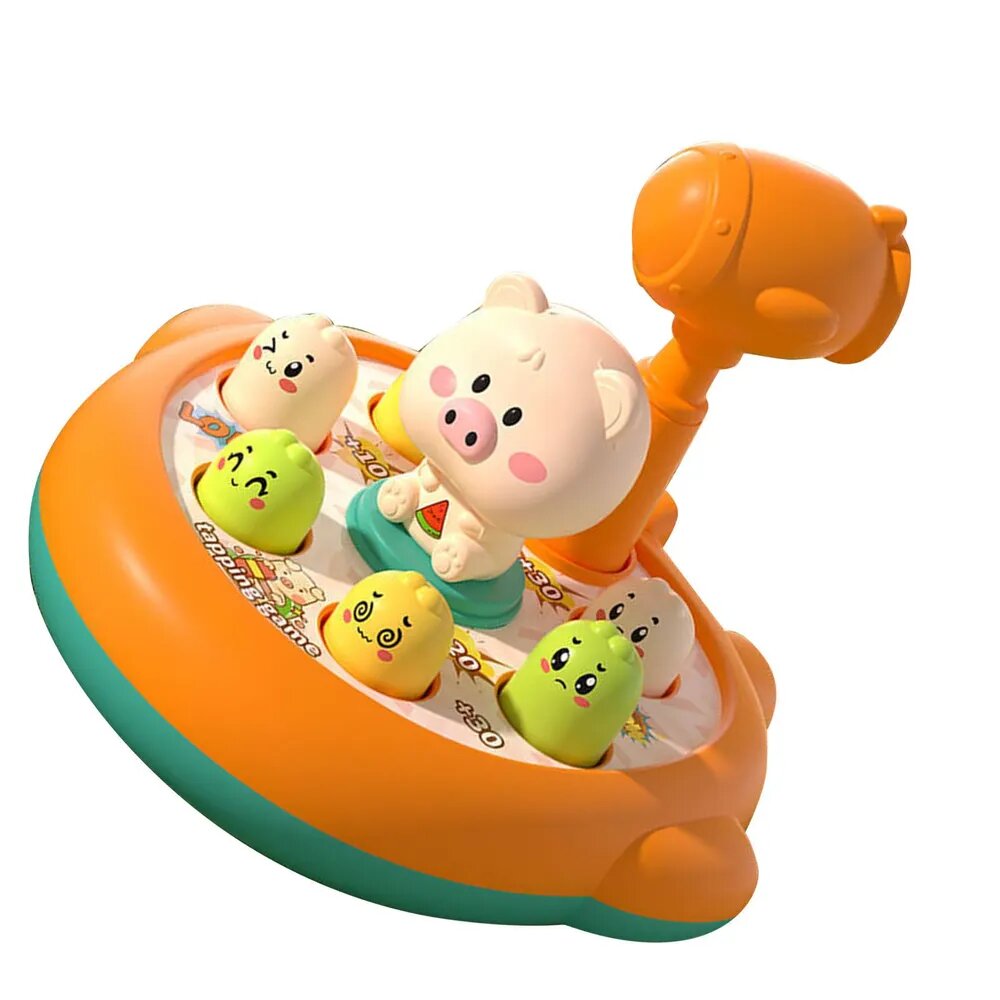 Детская настольная игрушка в форме животного для улучшения координации, обучающая ударная игрушка-свинья